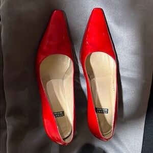 Stuart Weitzman | Shoes | Fabulous Pearlized Red Heels 75 | Poshmark